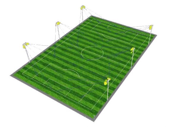 Football field lighting system design reference | Green Light
